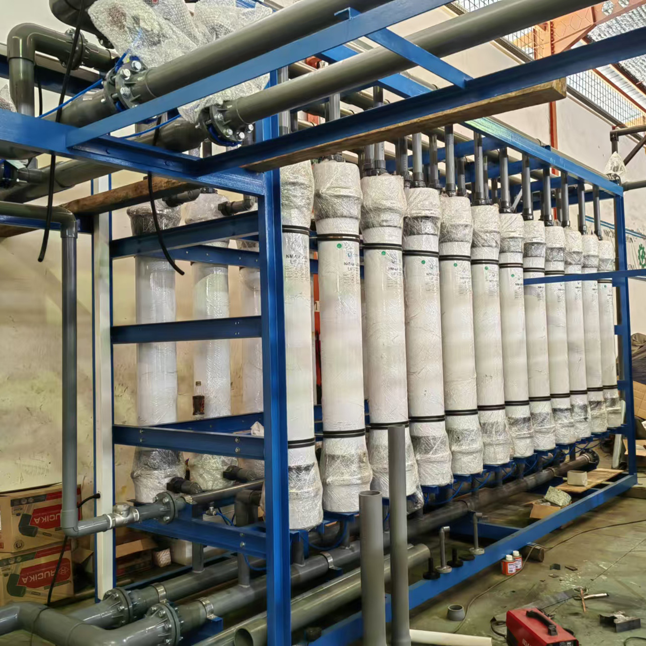 50m3 per Jam UF System Drinking Water Project Indonesia – Hinada